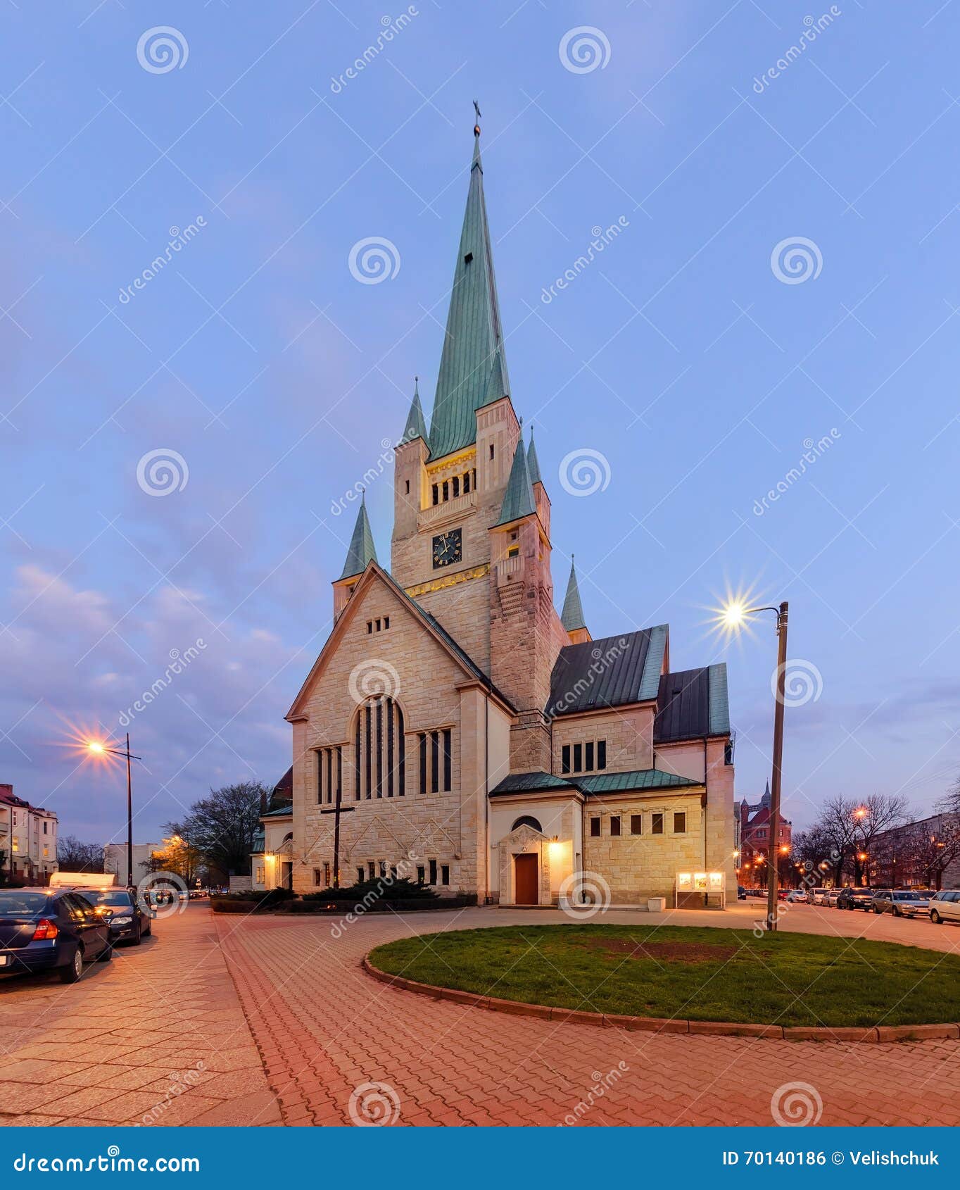 The Church of St. Augustine in Wroclaw, Poland Stock Photo - Image of ...