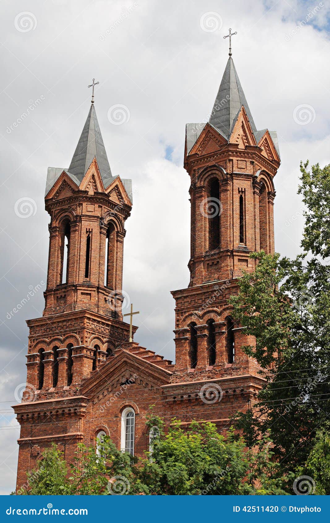 Church of St.Barbara in Vitebsk Stock Photo - Image of house, blue ...