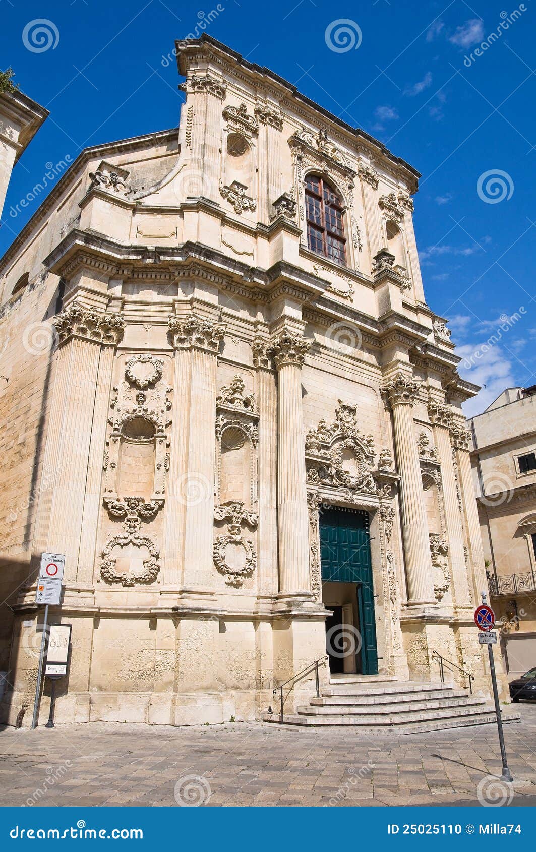 Church of St. Chiara. Lecce. Puglia. Italy Stock Photo - Image of italy ...