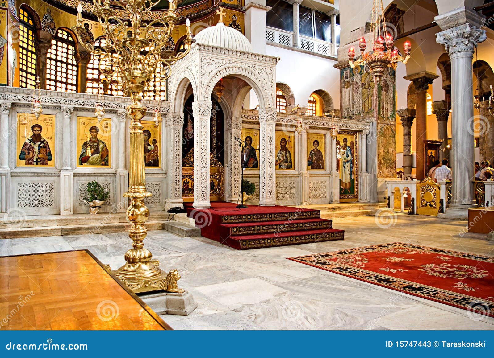 Church of St. Demetrius in Thessaloniki Stock Image - Image of jesus ...