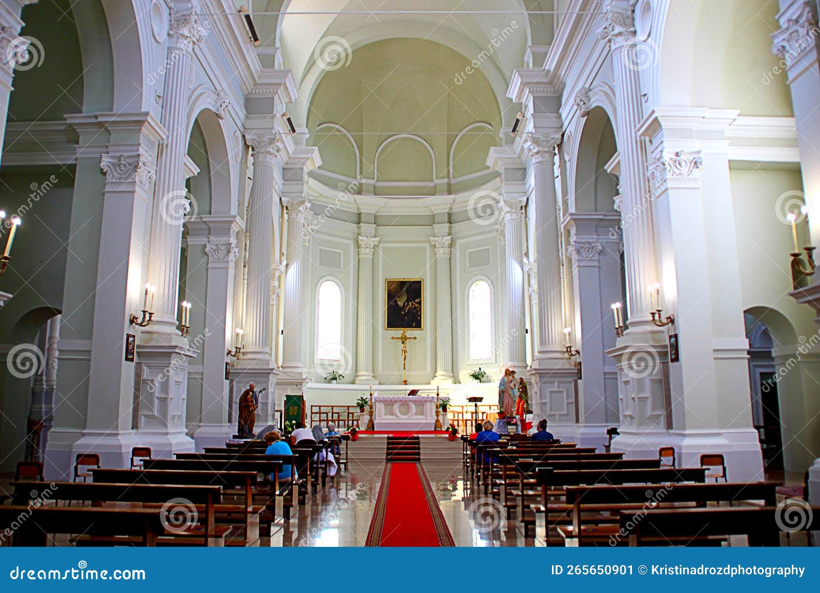 FORCE, ITALY - CIRCA AUGUST 2021: Inside Chiesa Di San Francesco in ...