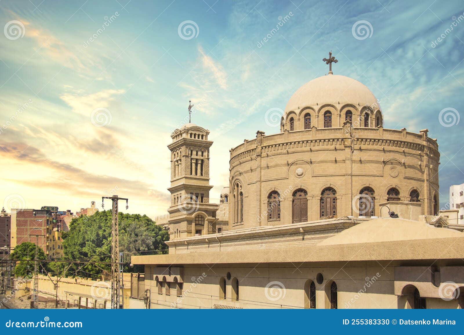 Church of St. George in the Coptic Cairo District of Old Cairo Stock ...