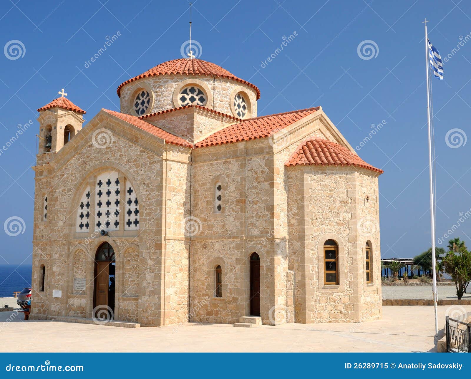 Church of St. George in Cyprus Stock Image - Image of orthodoxy, faith ...