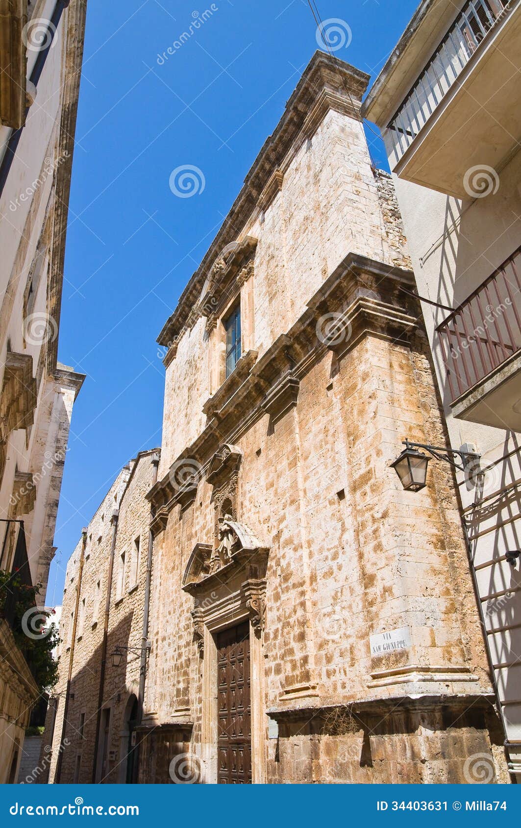 Church of St. Giuseppe. Conversano. Puglia. Italy. Stock Image - Image ...