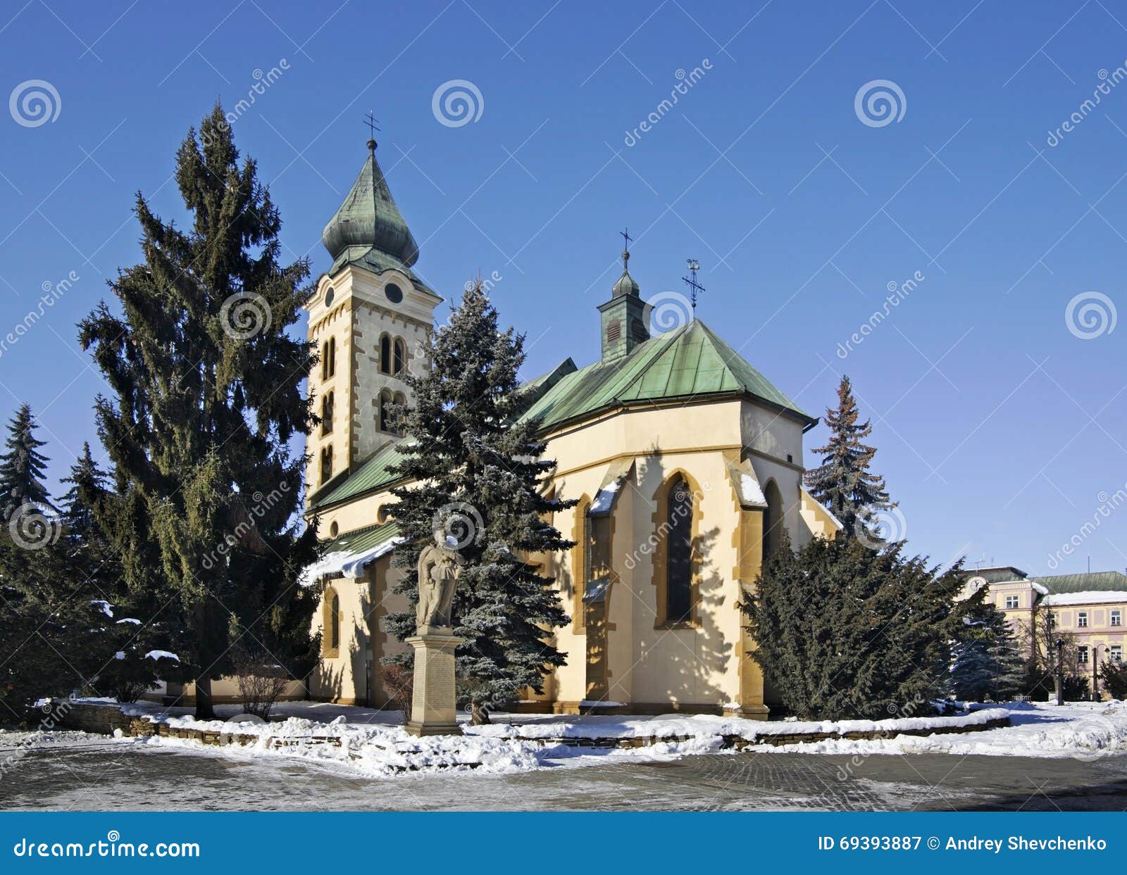 Church of St. Nicholas in Liptovsky Mikulas Stock Image - Image of ...