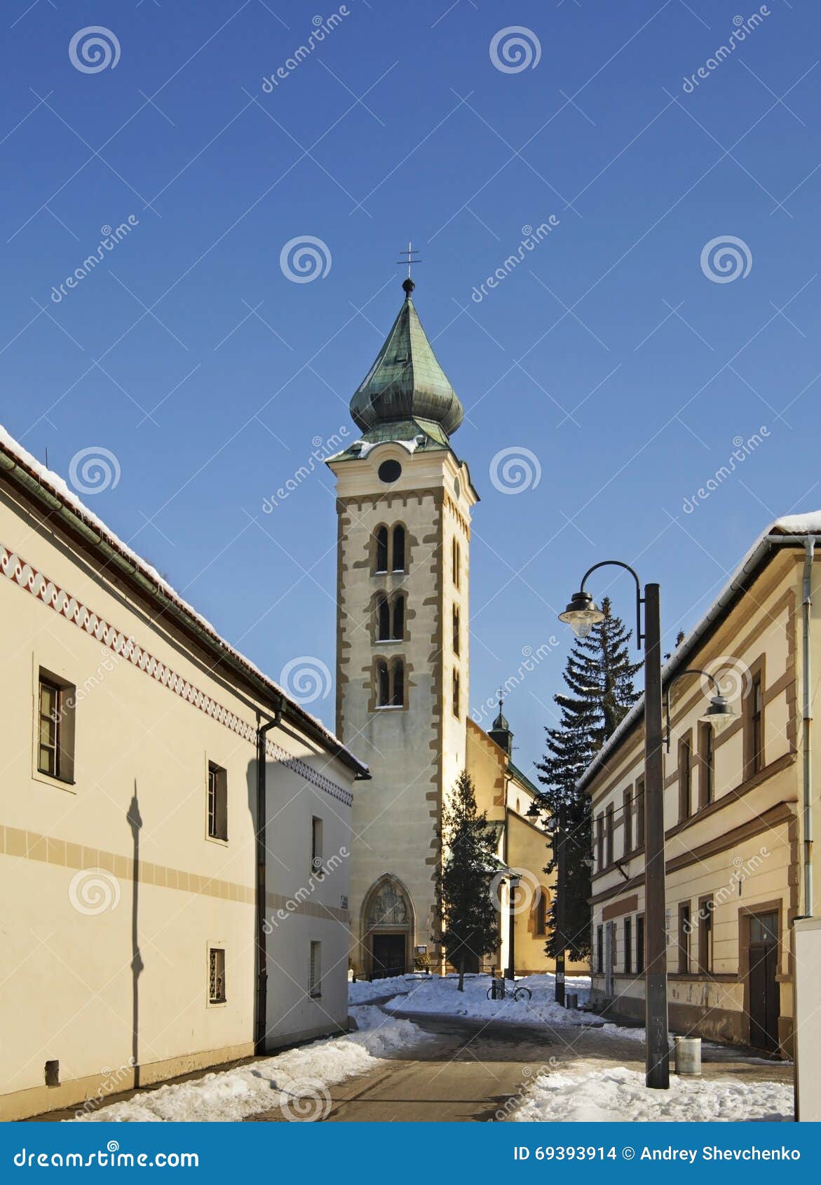Church of St. Nicholas in Liptovsky Mikulas Stock Photo - Image of ...