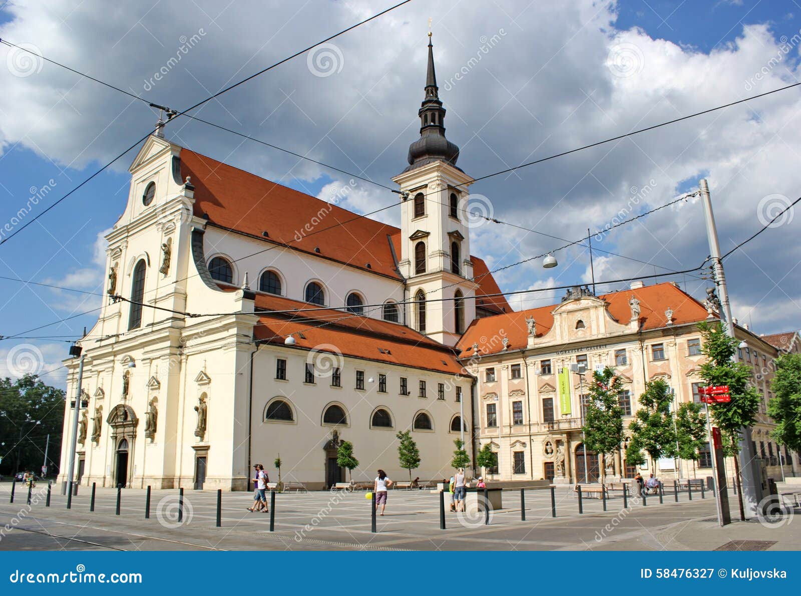 Church of St. Thomas, Brno, Czech Republic Stock Image - Image of brno ...