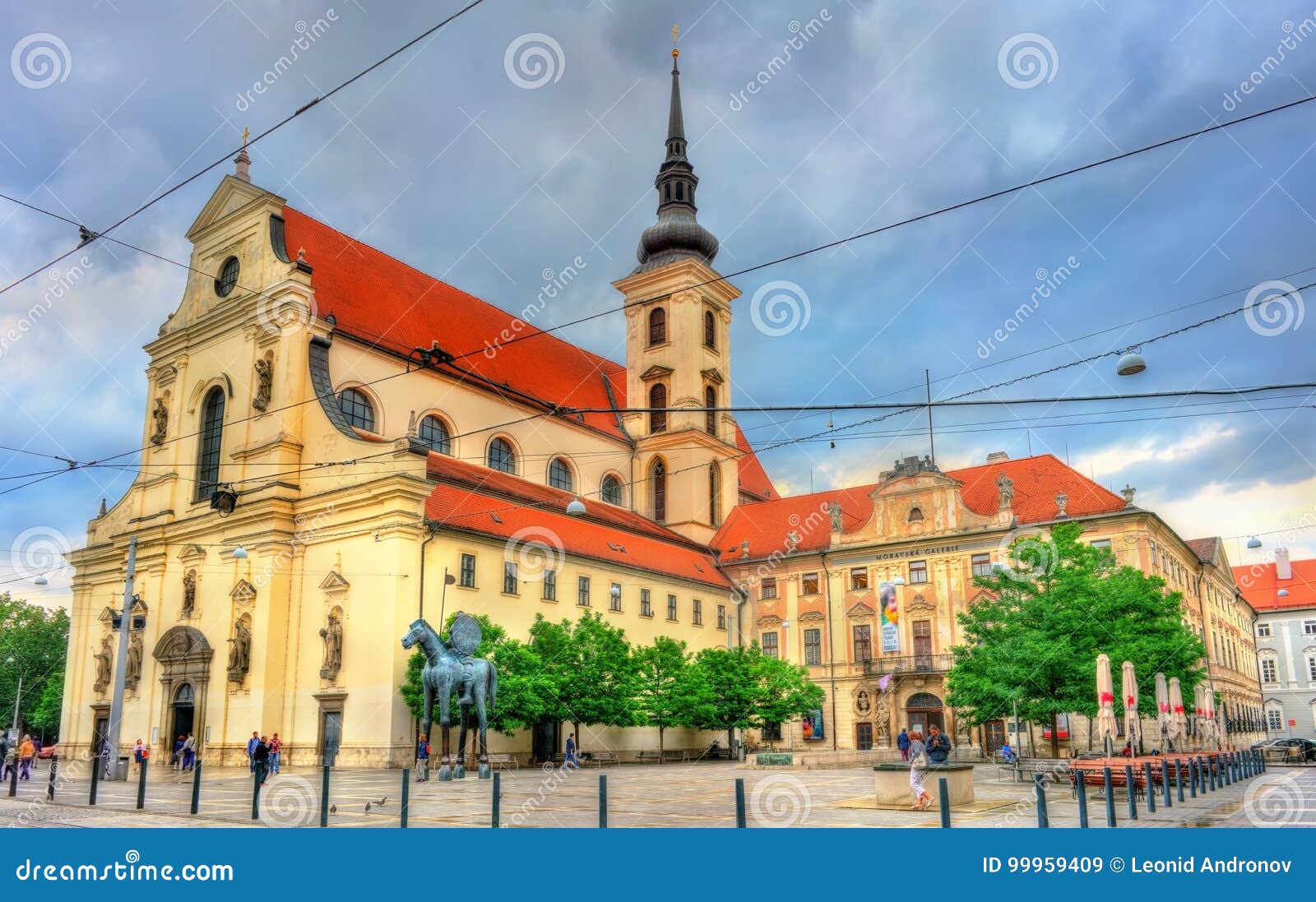 Church of St. Thomas in Brno, Czech Republic Stock Image - Image of ...
