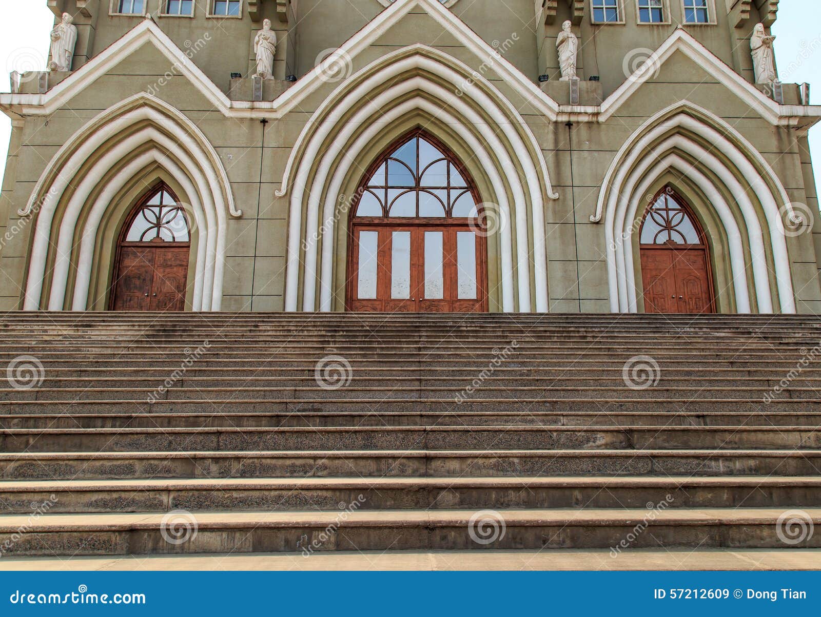 The church stock image. Image of building, front, horizontal - 57212609