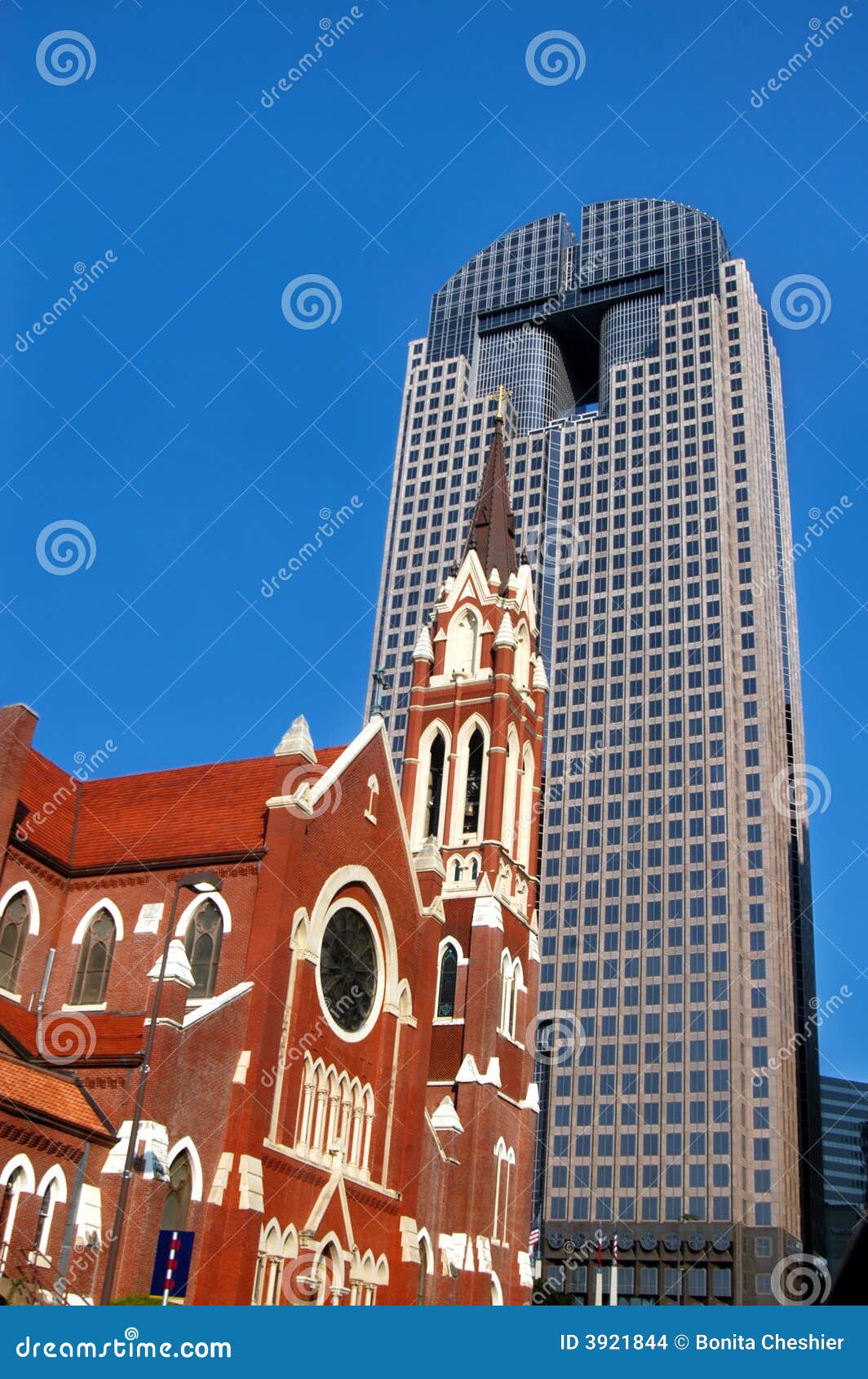 Church Stands Firm in Face of Progress Stock Photo - Image of progress ...