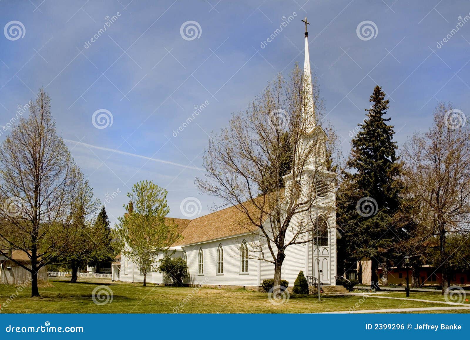 Church with steeple stock photo. Image of building, little - 2399296
