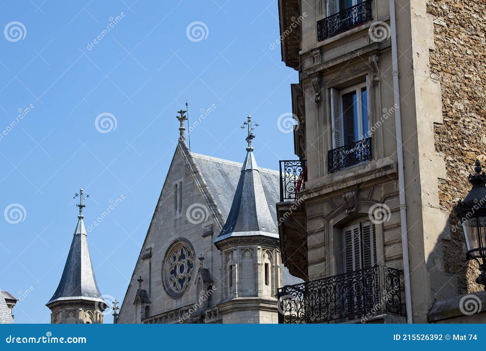 Church steeple and cross stock photo. Image of metal - 215526392