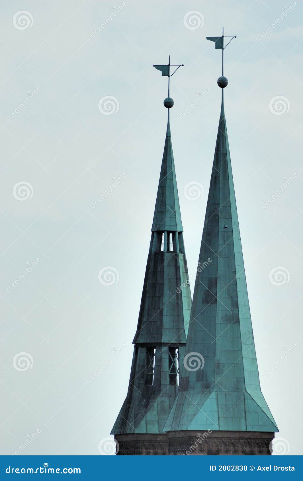 Church Steeples stock photo. Image of capped, vanes, high - 2002830