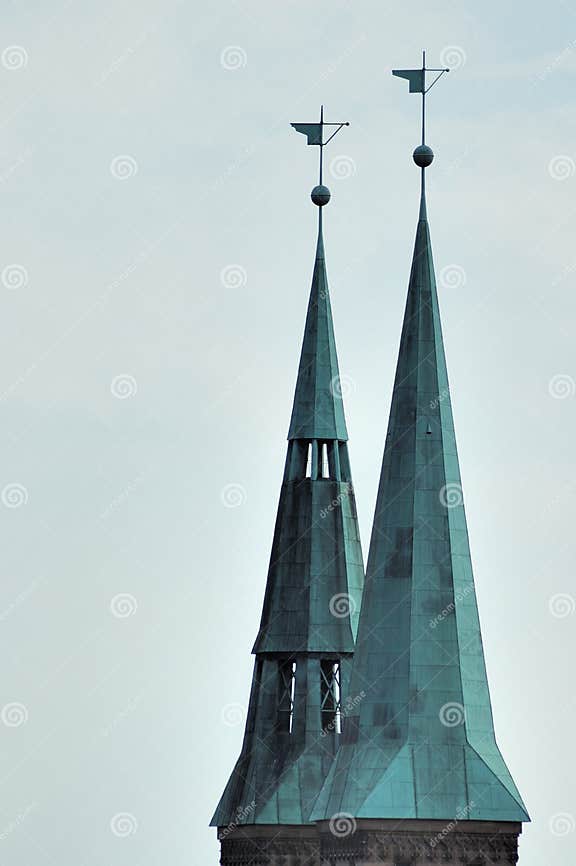 Church Steeples stock photo. Image of capped, vanes, high - 2002830
