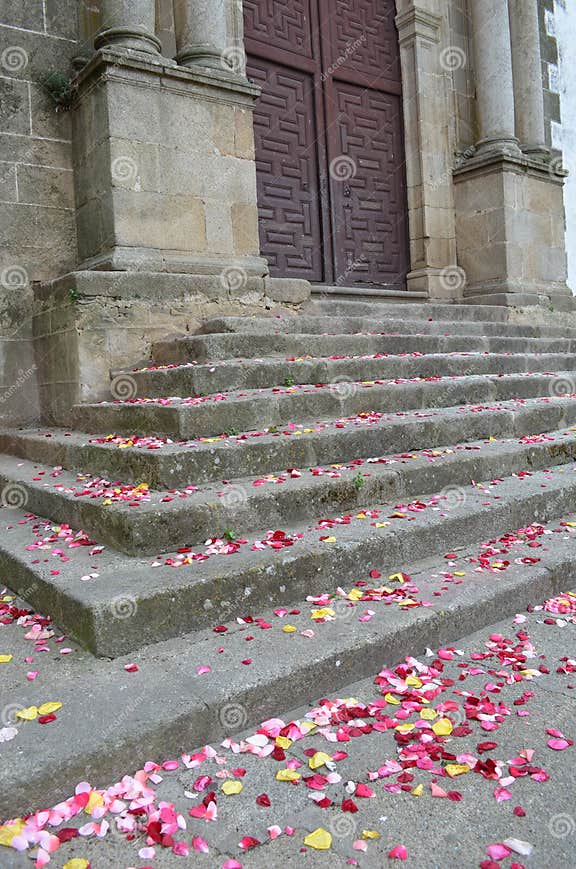 Church Steps stock image. Image of caceres, stone, spain - 24461685