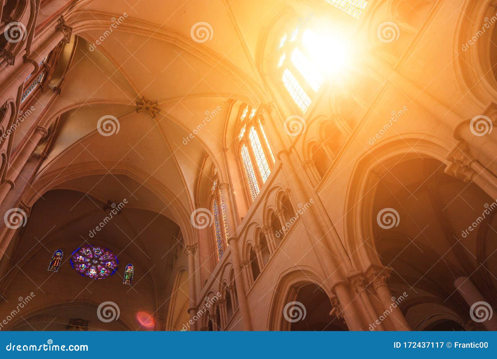 Church with Sun Flare through the Window Editorial Photography - Image ...