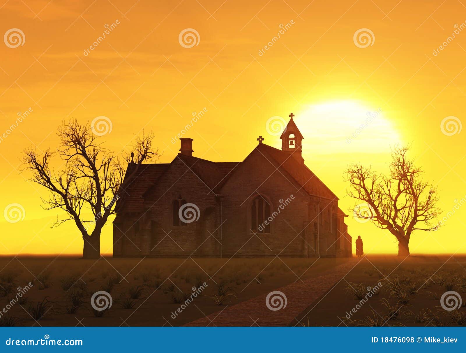 Church at sunrise stock photo. Image of traditional, sunlight - 18476098