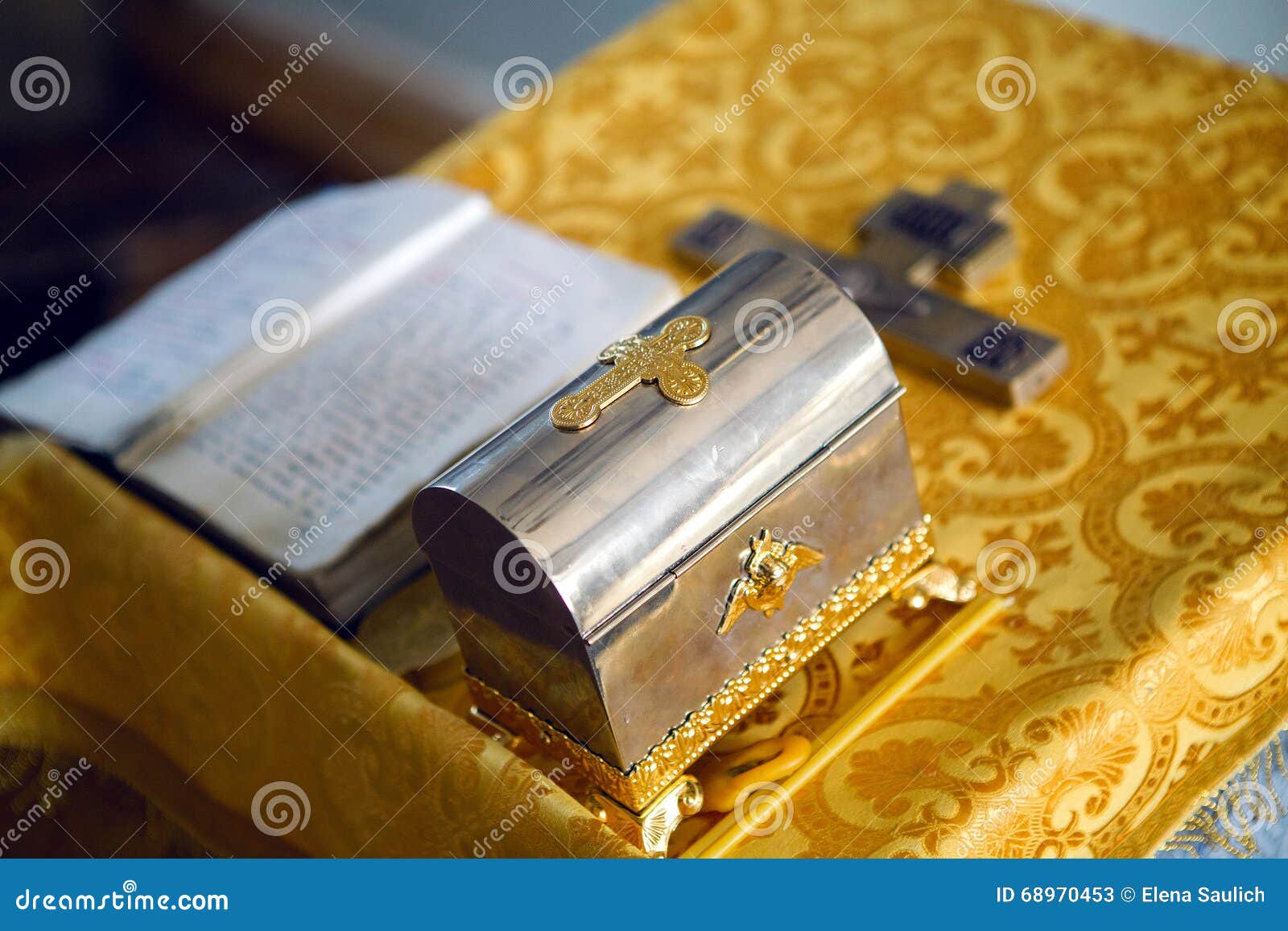 Church Supplies Priest for Baptism Stock Image - Image of religion ...