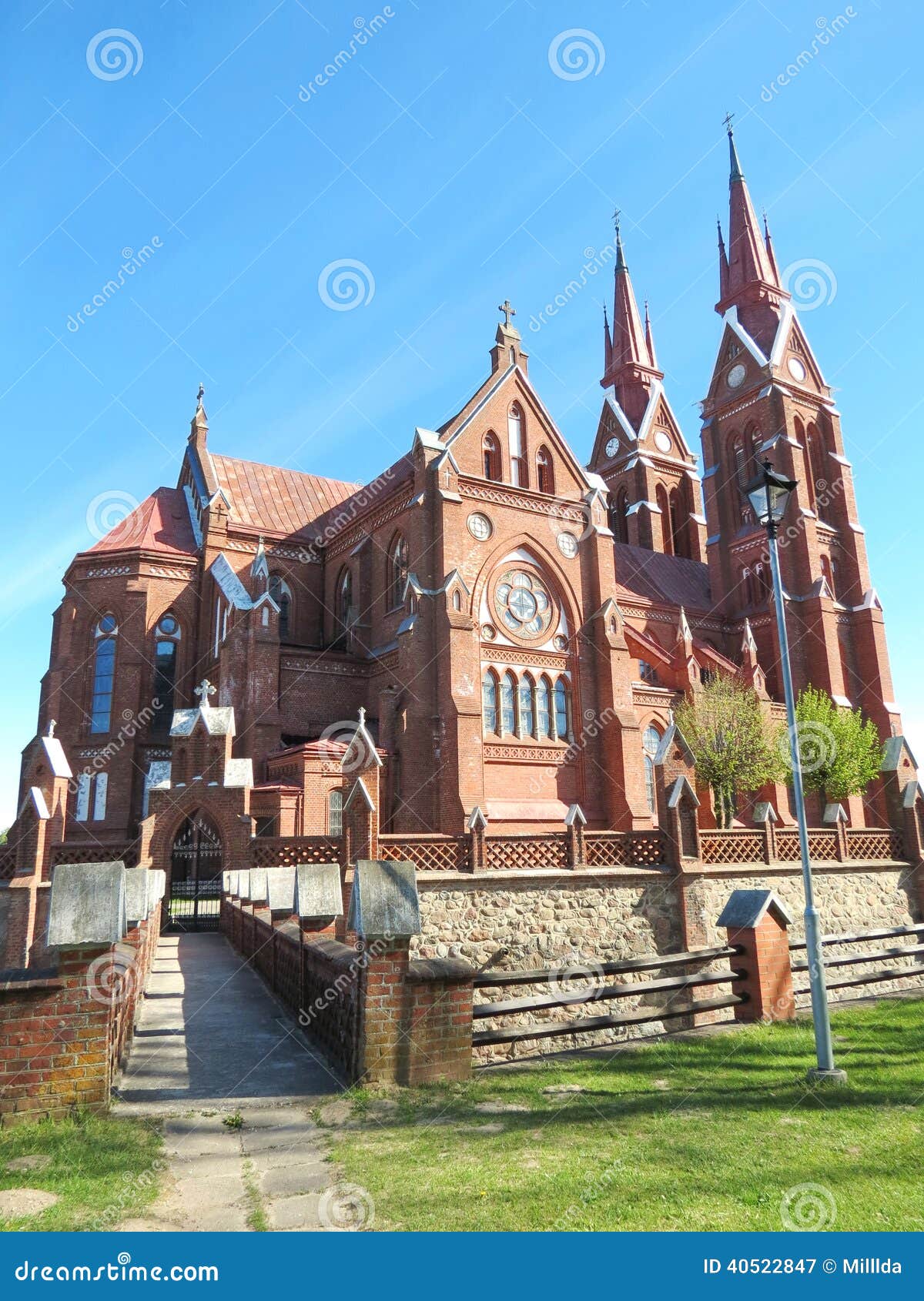 Church in Sveksna, Lithuania Stock Image - Image of tower, beautiful ...