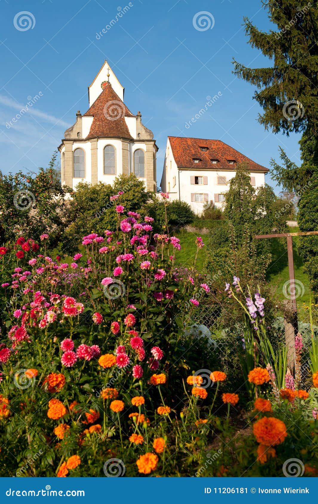 Church in Switzerland stock image. Image of romantic - 11206181