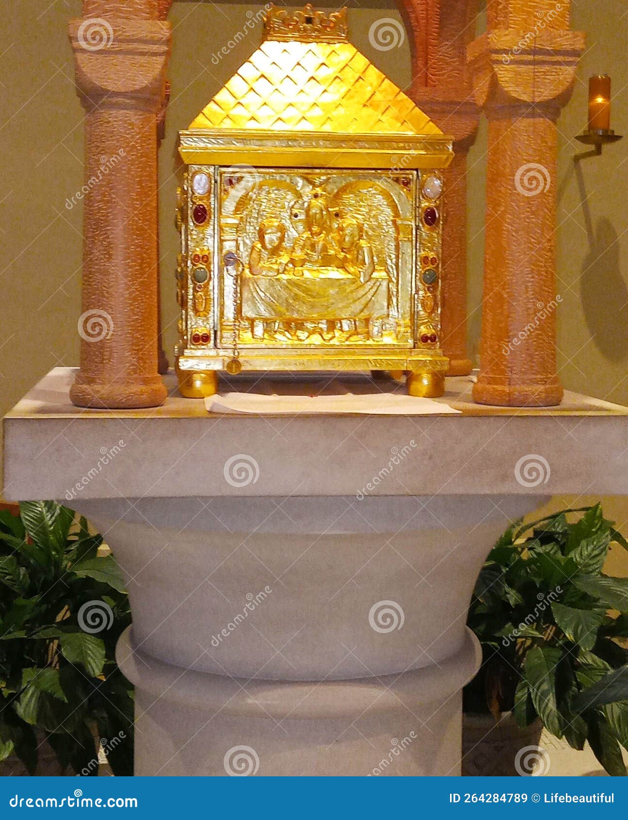 Church tabernacle stock image. Image of iron, reserved - 264284789