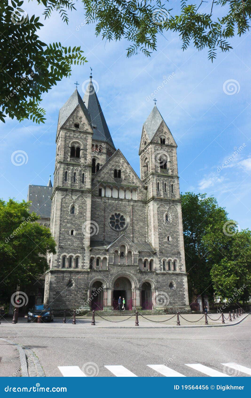 Church Temple Neuf Metz stock photo. Image of bridges - 19564456