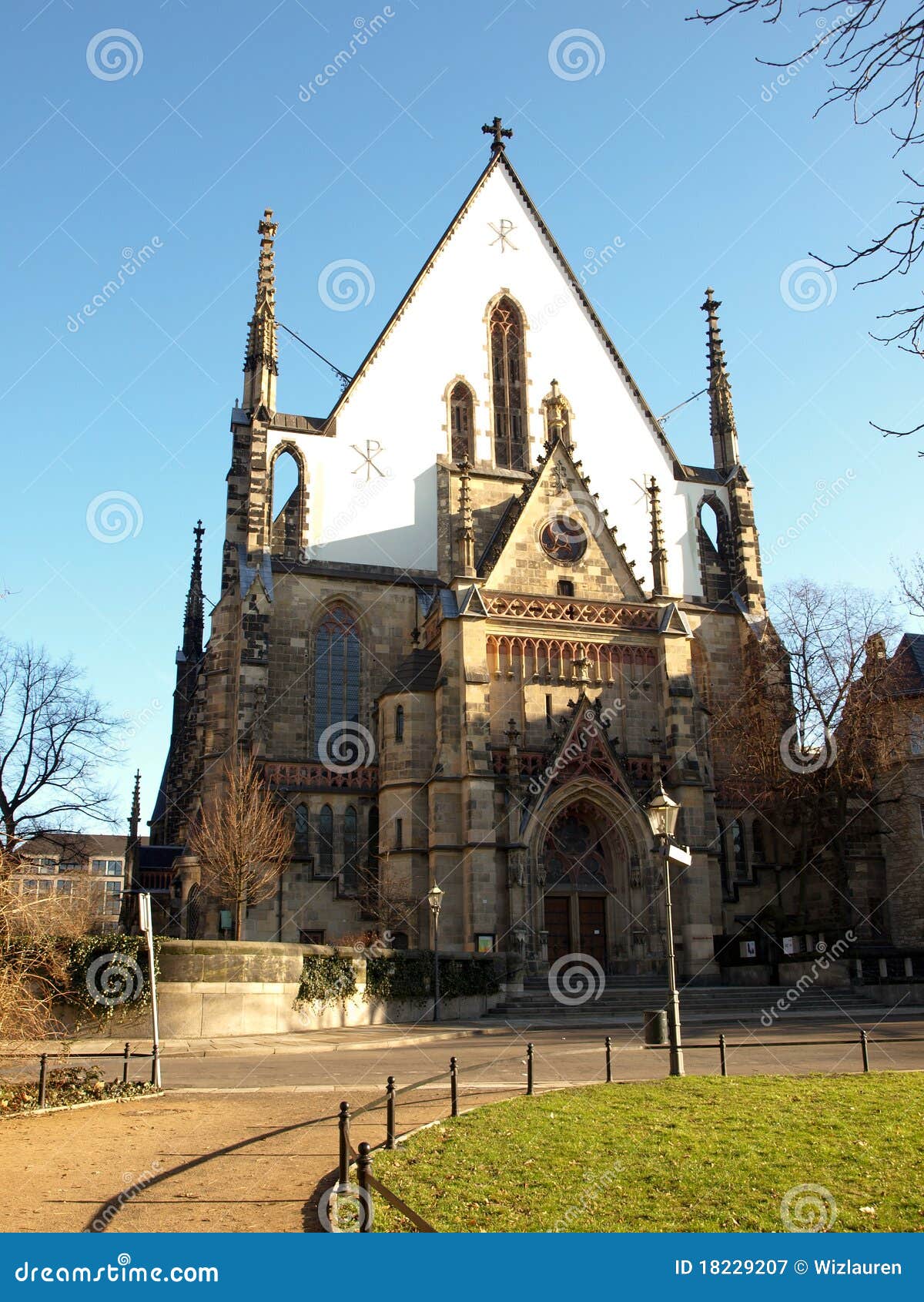 Church Thomaskirche in Leipzig Stock Image - Image of europe, church ...