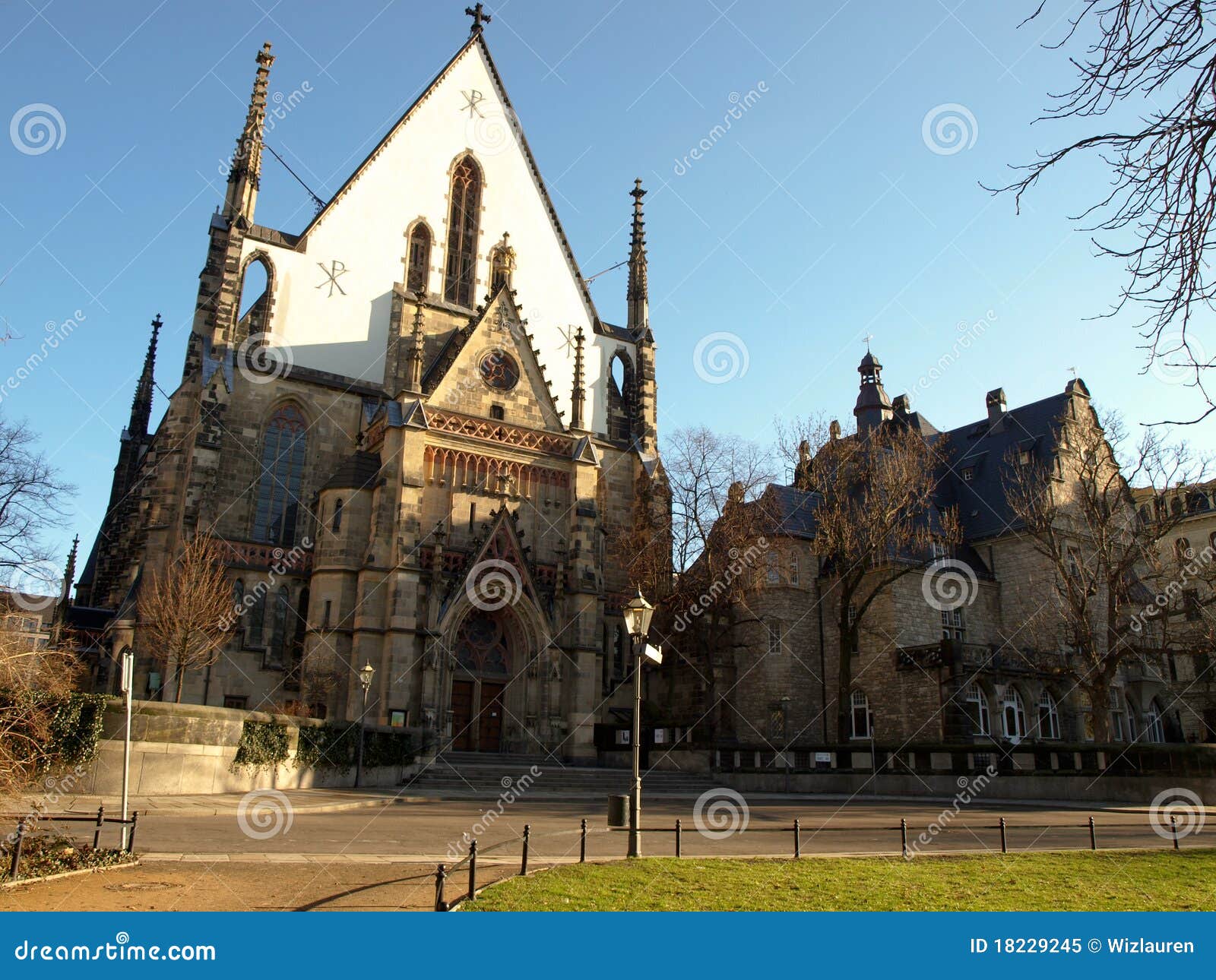 Church Thomaskirche in Leipzig Stock Image - Image of saint, leipzig ...