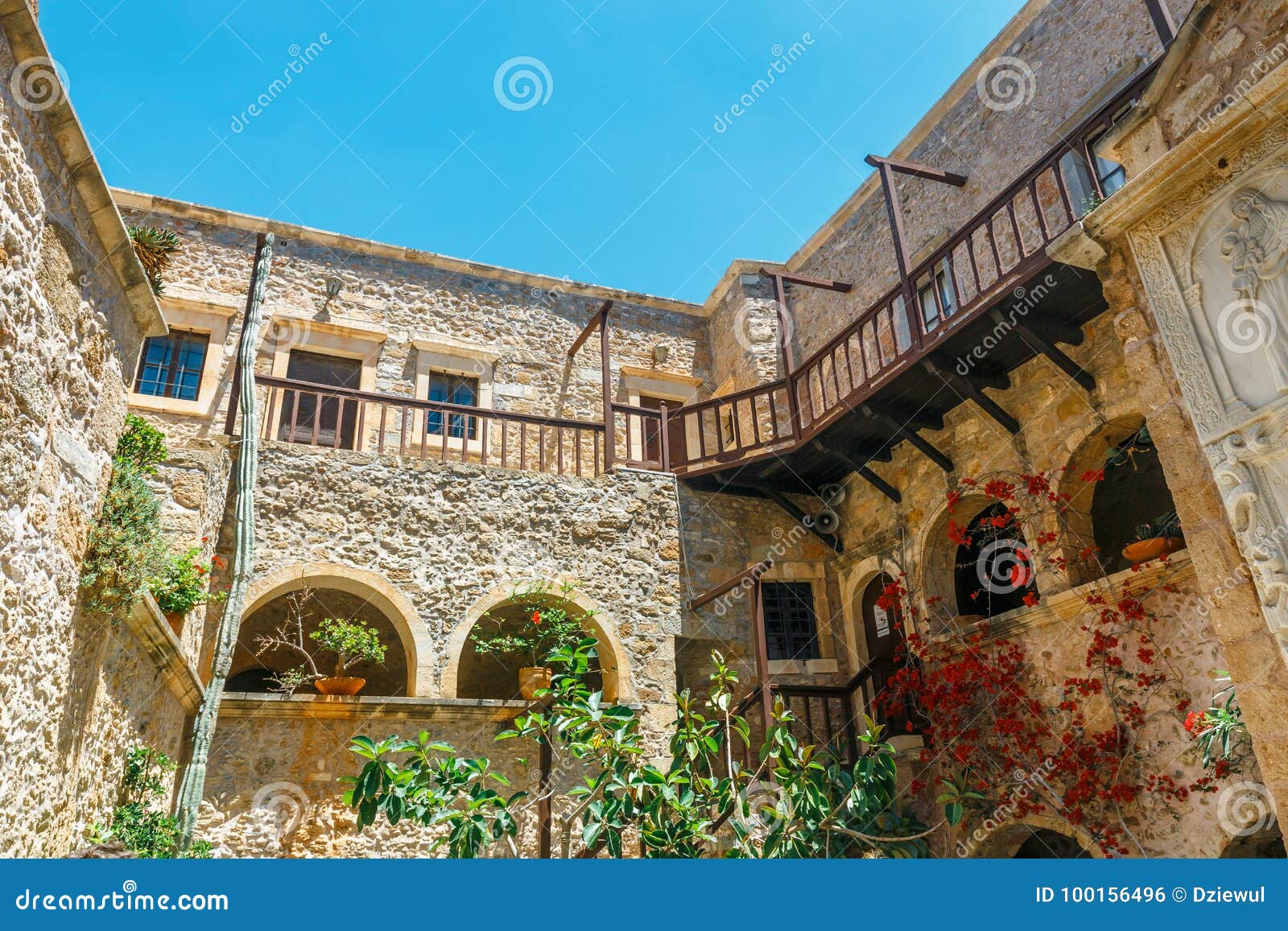 Church of Toplou Monastery. Crete Stock Photo - Image of culture ...
