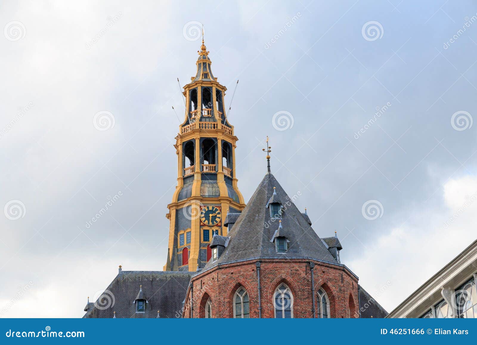 Church Tower of Der Aa-kerk in Groningen, Netherlands Stock Photo ...