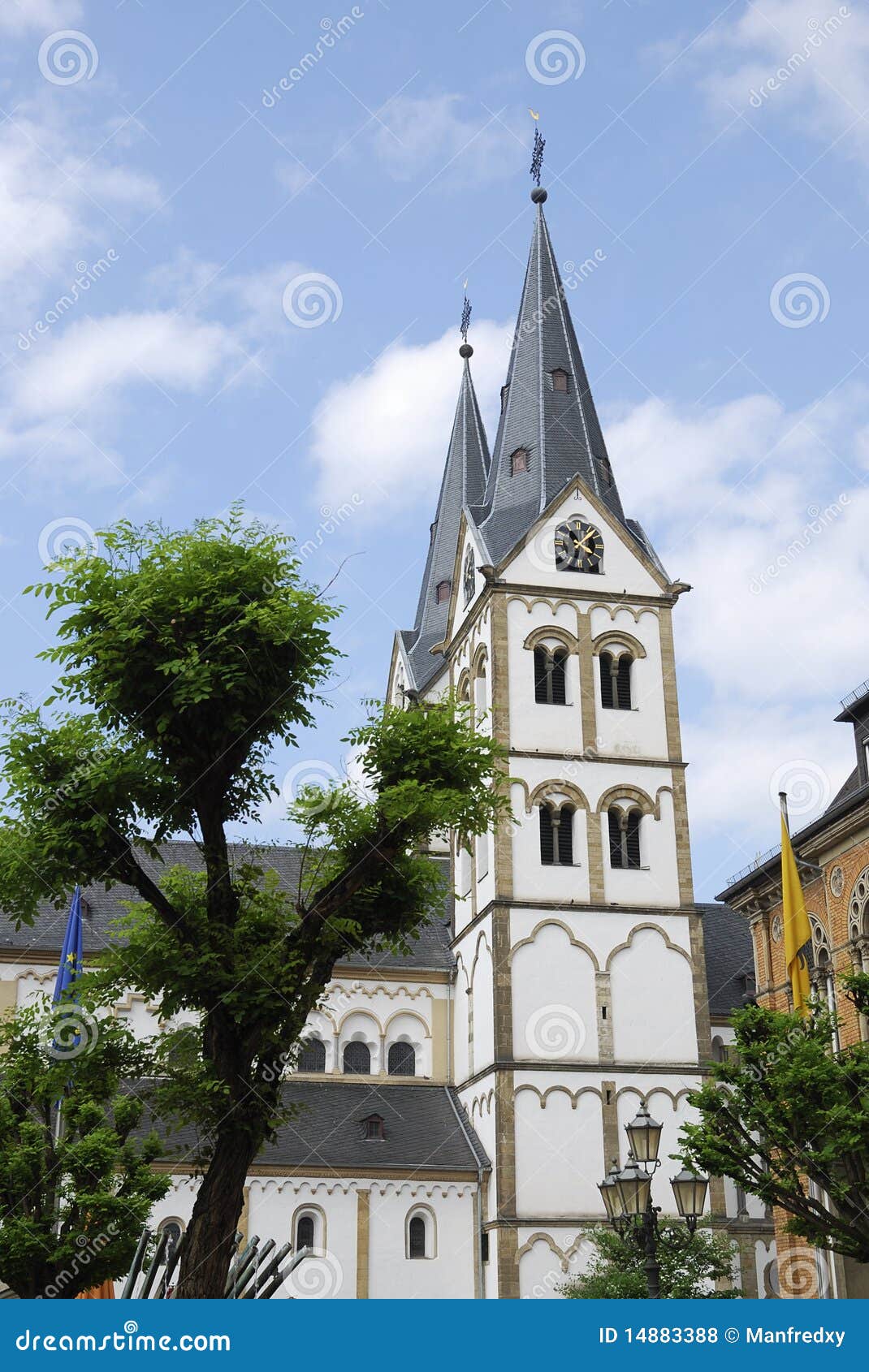 Church towers stock photo. Image of architecture, boppard - 14883388