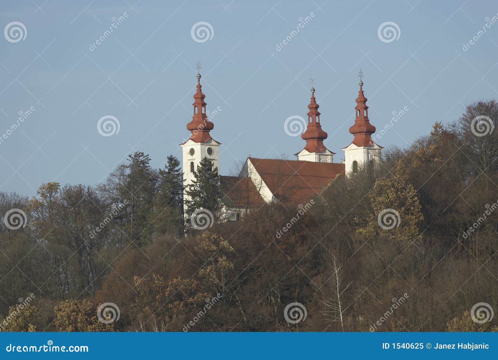 Church with Towers stock image. Image of church, religion - 1540625