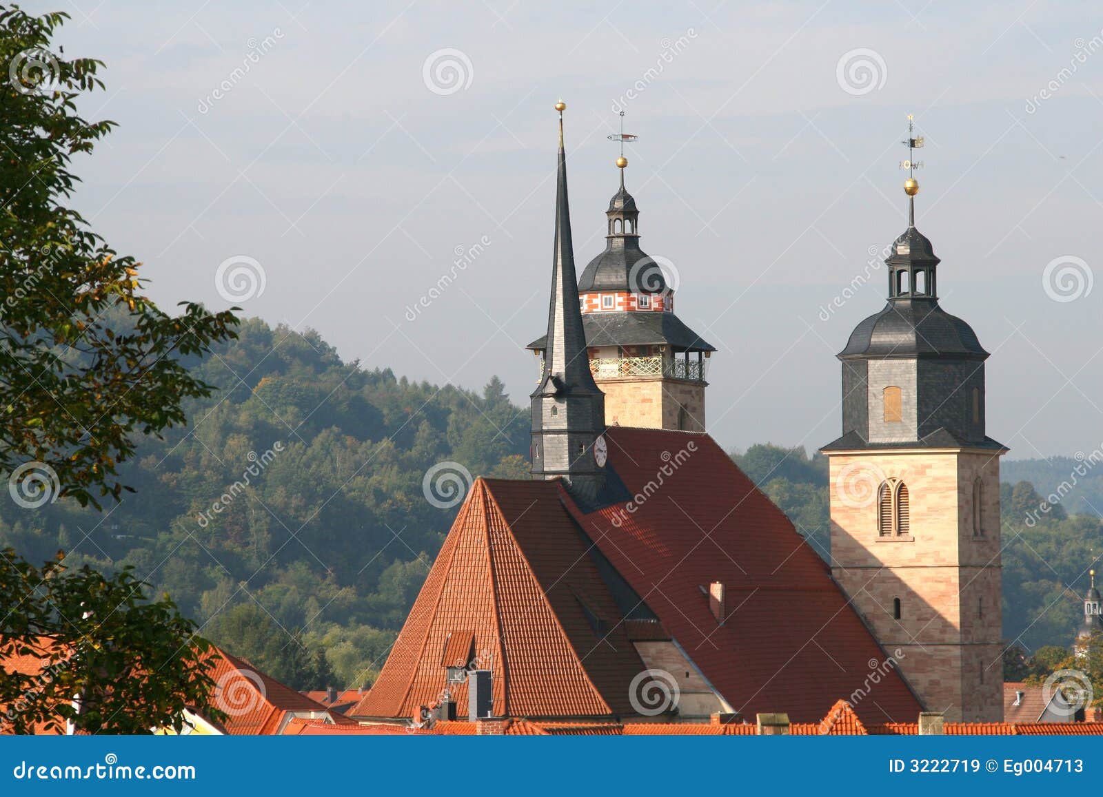Church Towers stock image. Image of cross, attraction - 3222719