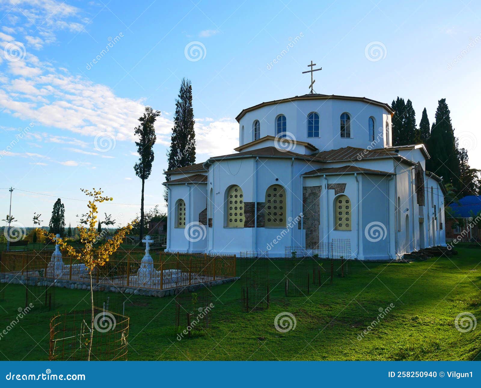 A Church in the Town of Dranda in Abkhazia. Orthodox Church of Dranda ...