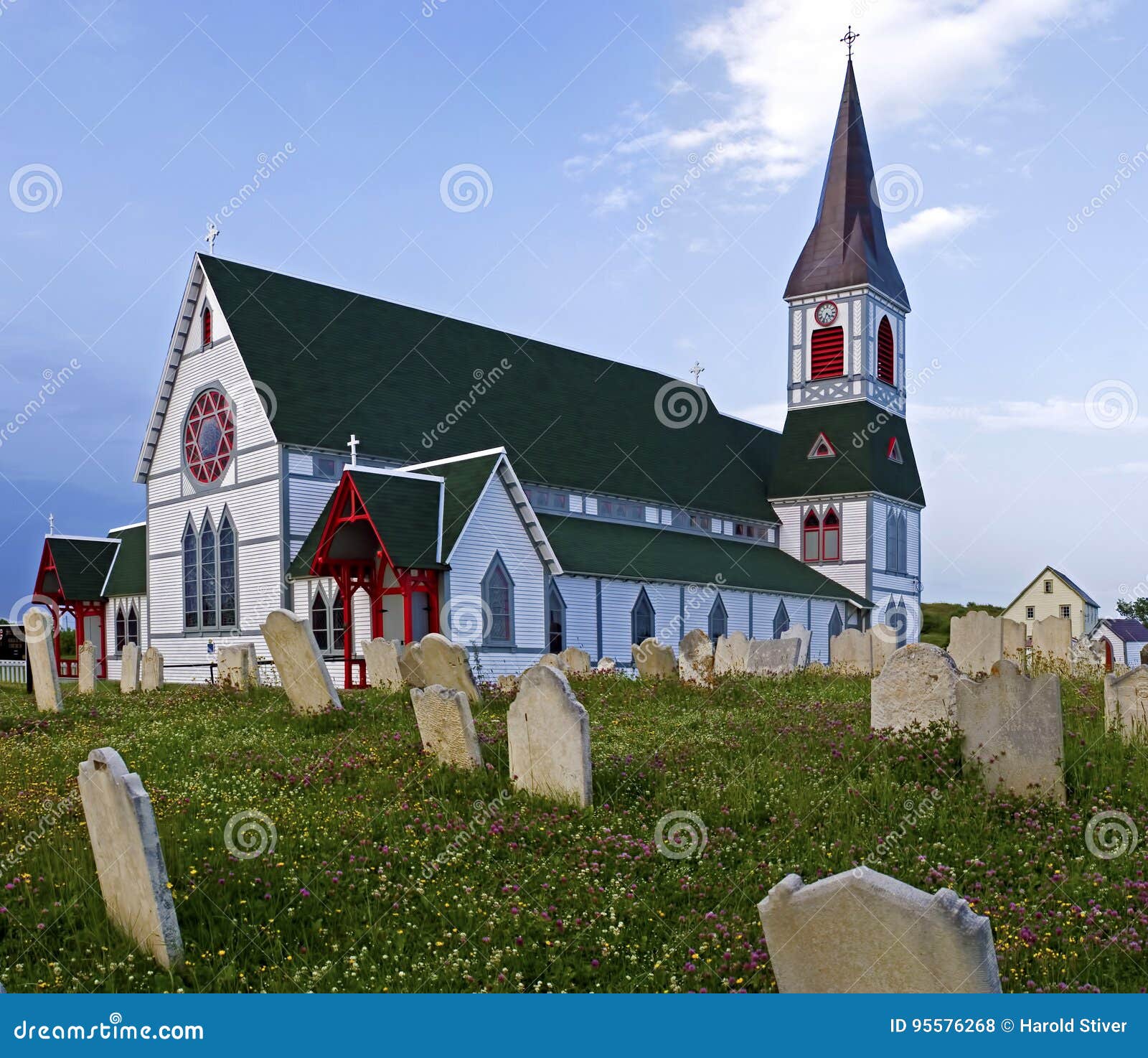 Church in Trinity in Newfoundland Stock Photo - Image of heritage ...
