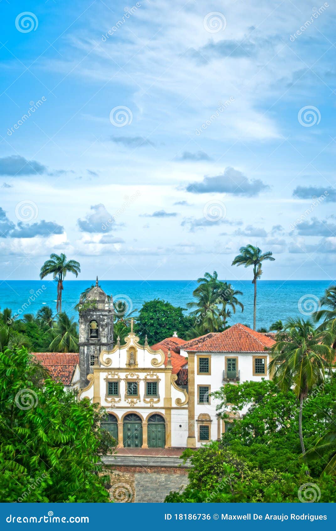 Church in Tropical Village at the Beach Stock Photo - Image of explorer ...