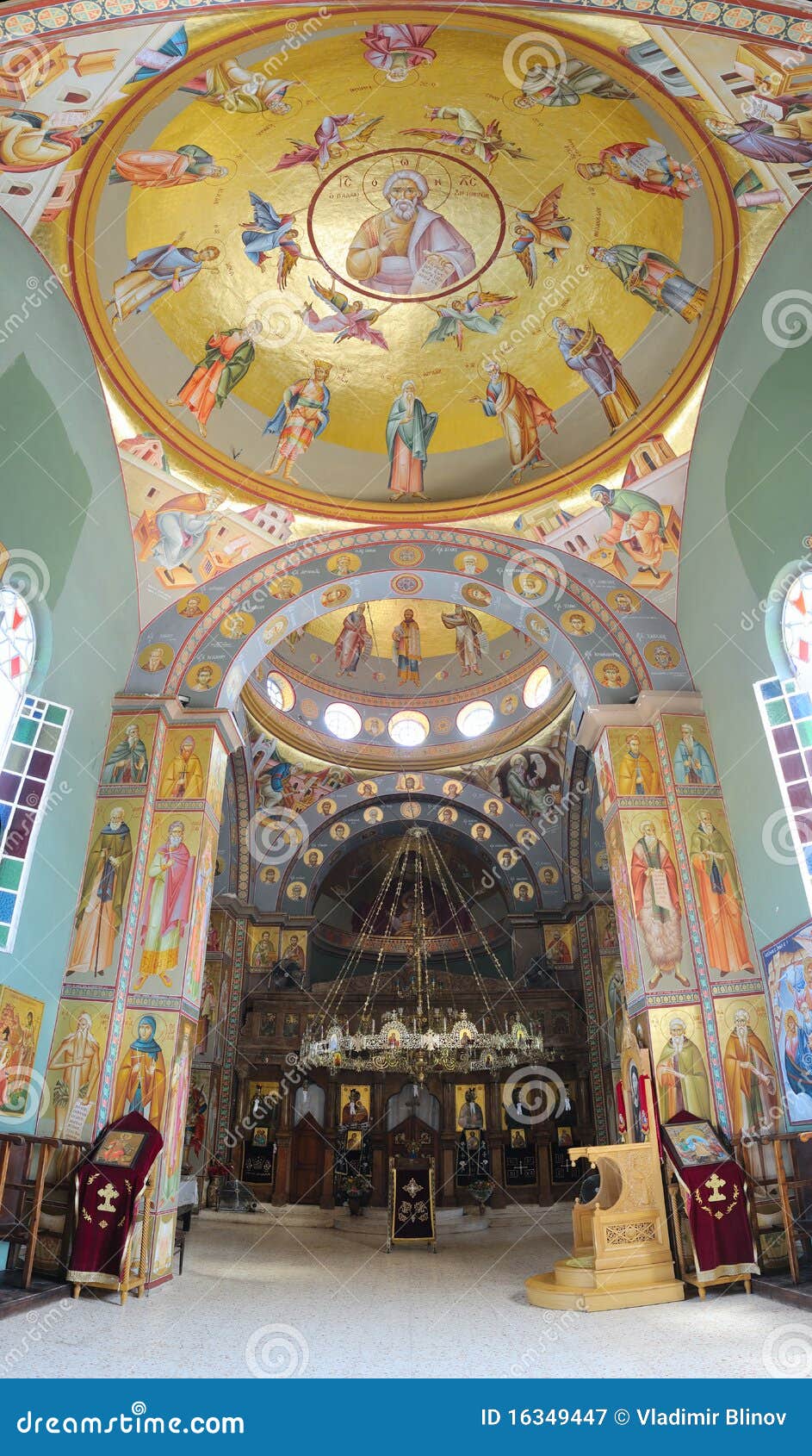 Church of the Twelve Apostles Stock Image - Image of indoor, church ...