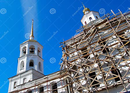 Church under construction stock photo. Image of europe - 10700208