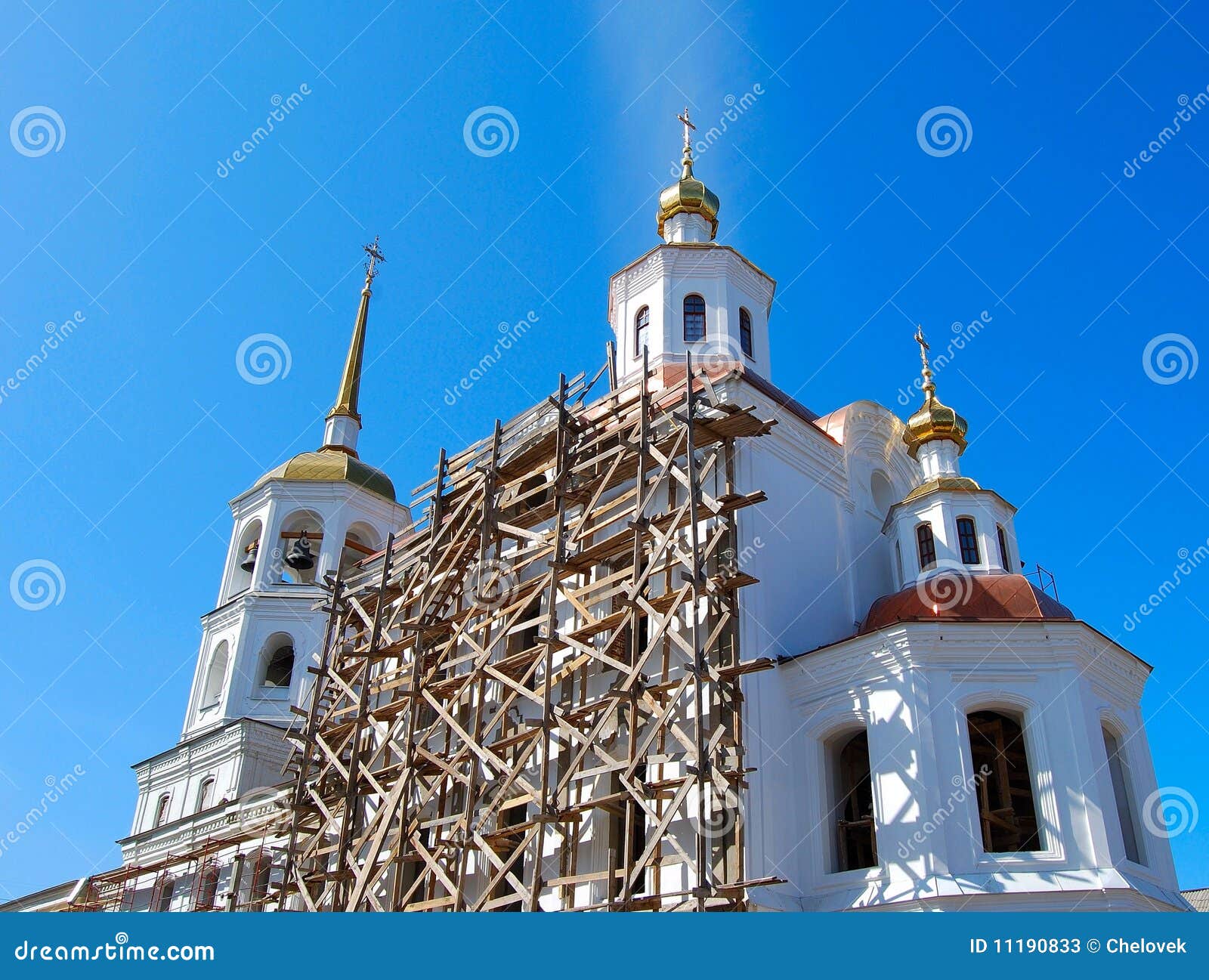 Church under construction stock image. Image of fashioned - 11190833