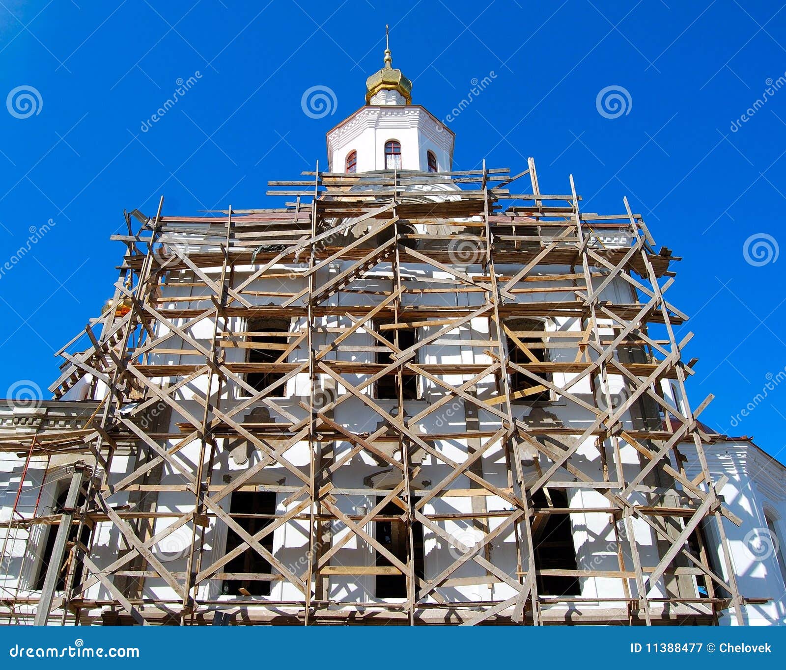 Church under construction stock image. Image of concrete - 11388477