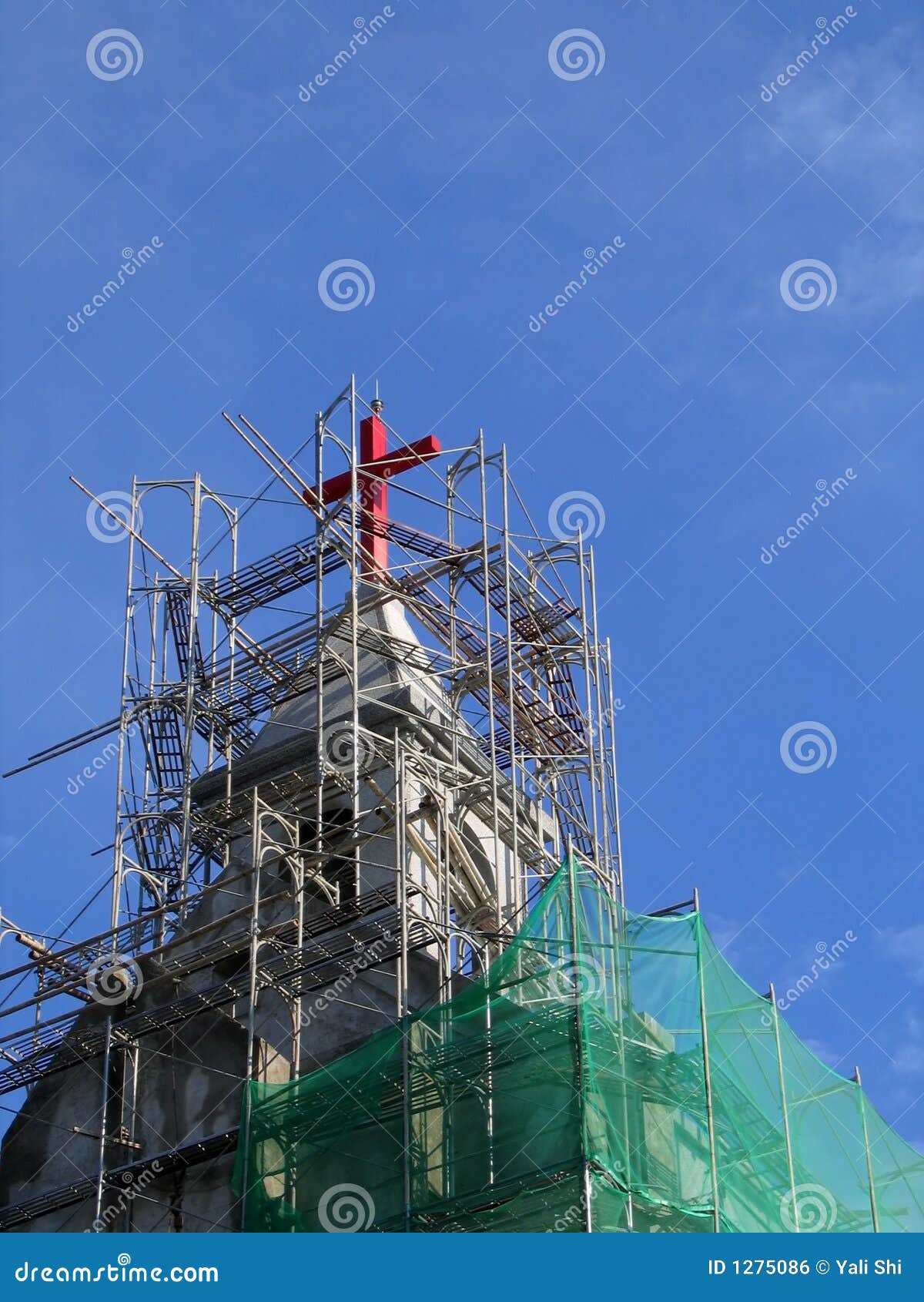 Church under Construction stock photo. Image of tower - 1275086