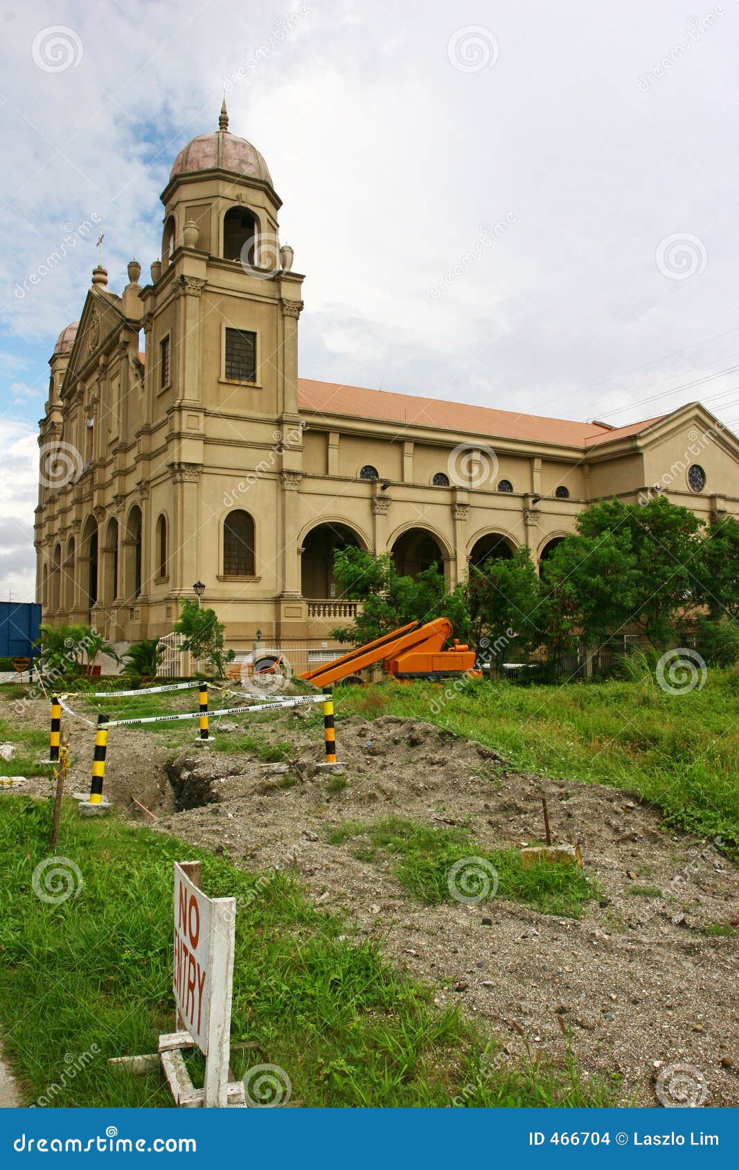 Church under construction stock photo. Image of religion - 466704