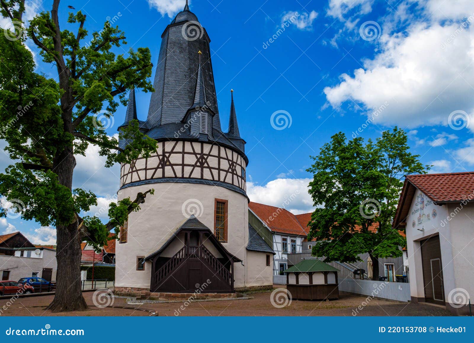 Church of Untersuhl in Thuringia Editorial Stock Photo - Image of ...