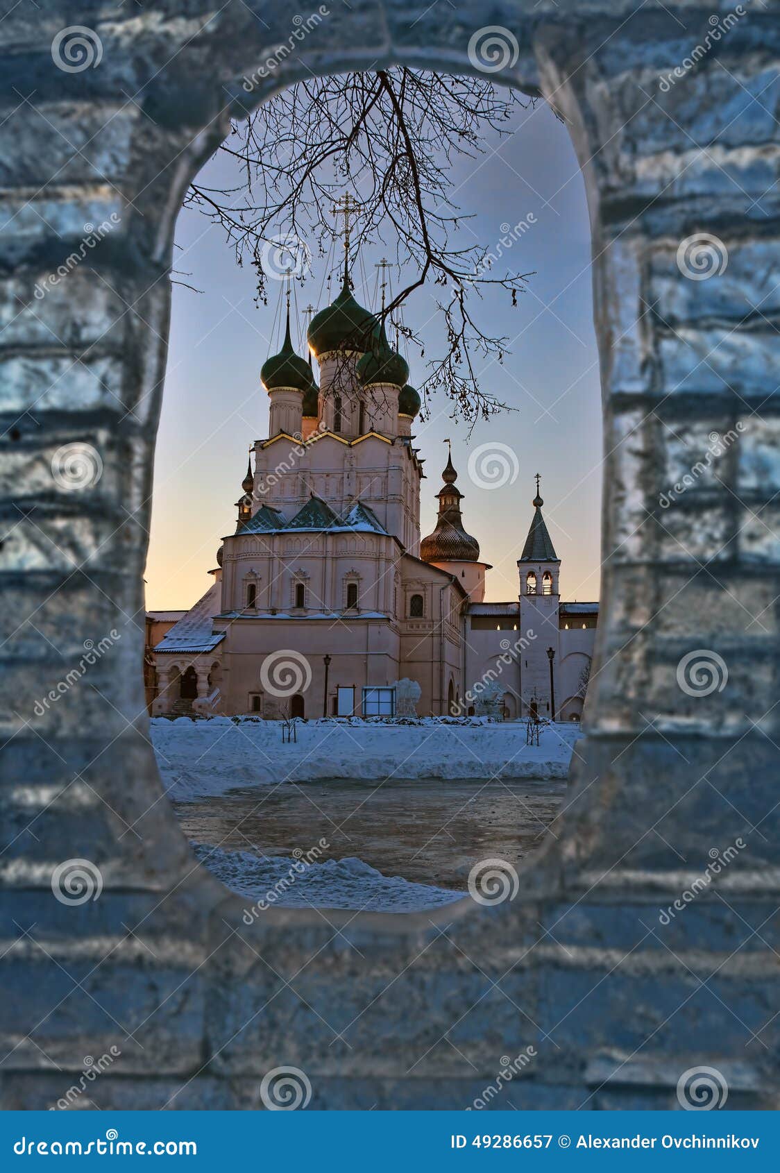 Church in a Vignette from Ice Stock Image - Image of frost, cross: 49286657