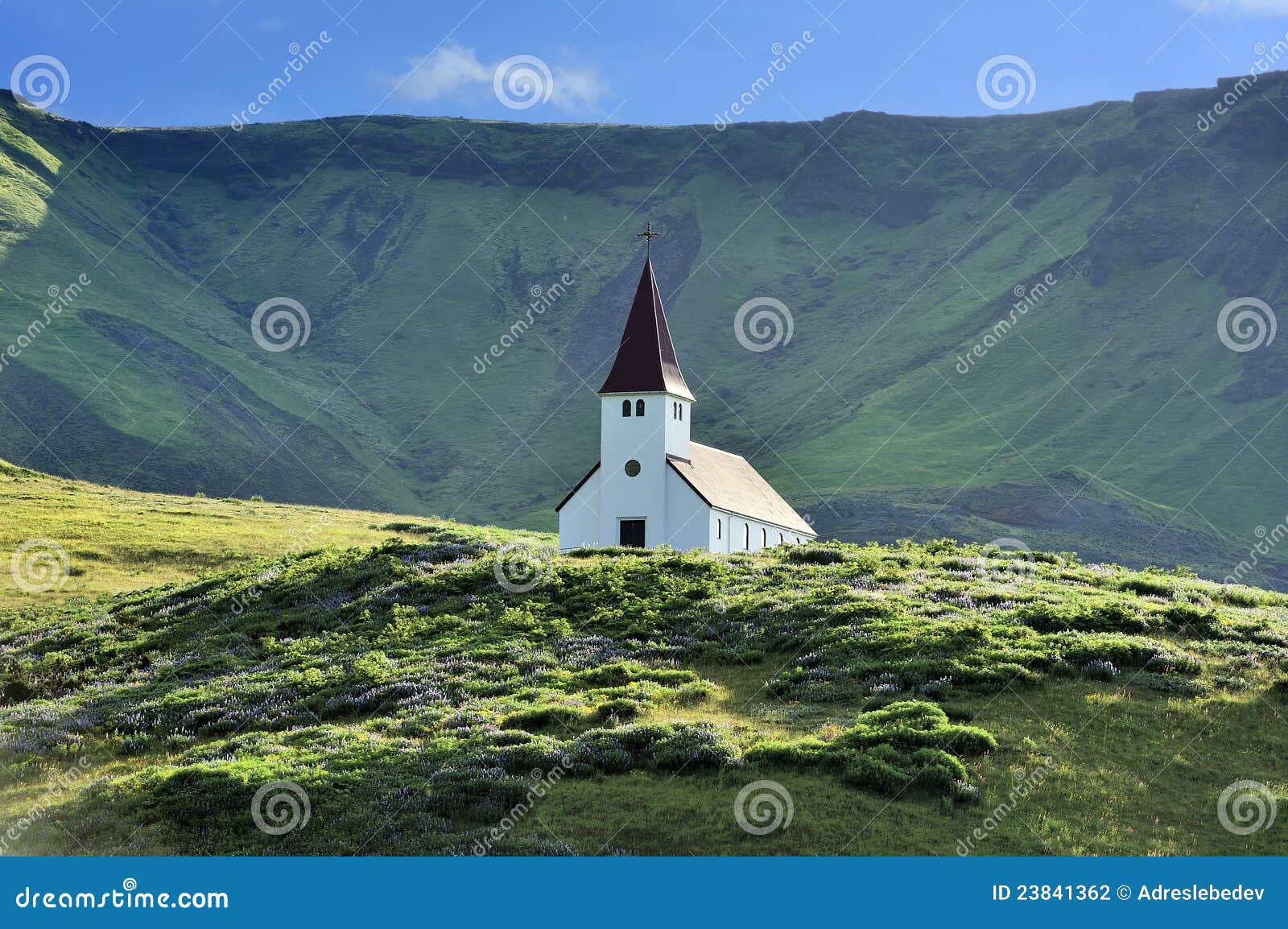 Church at Vik, Iceland stock photo. Image of architecture - 23841362