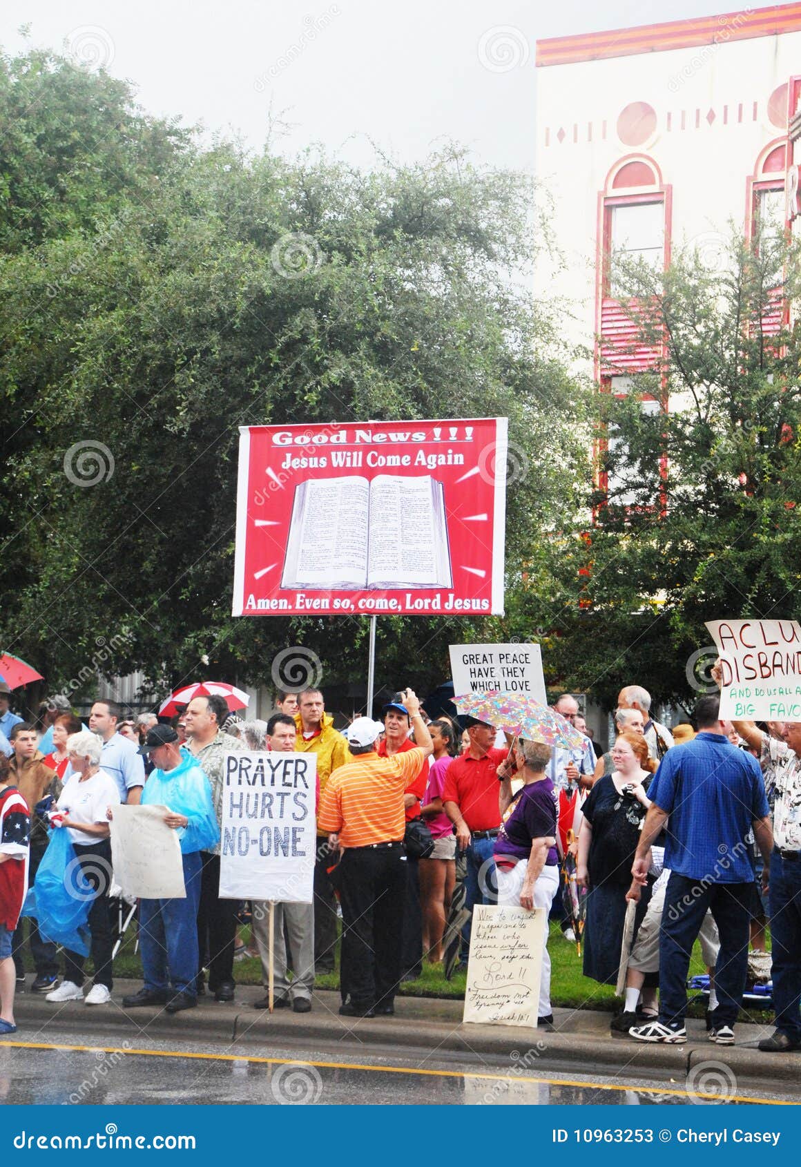 Church vs. State Rally editorial stock photo. Image of rally - 10963253