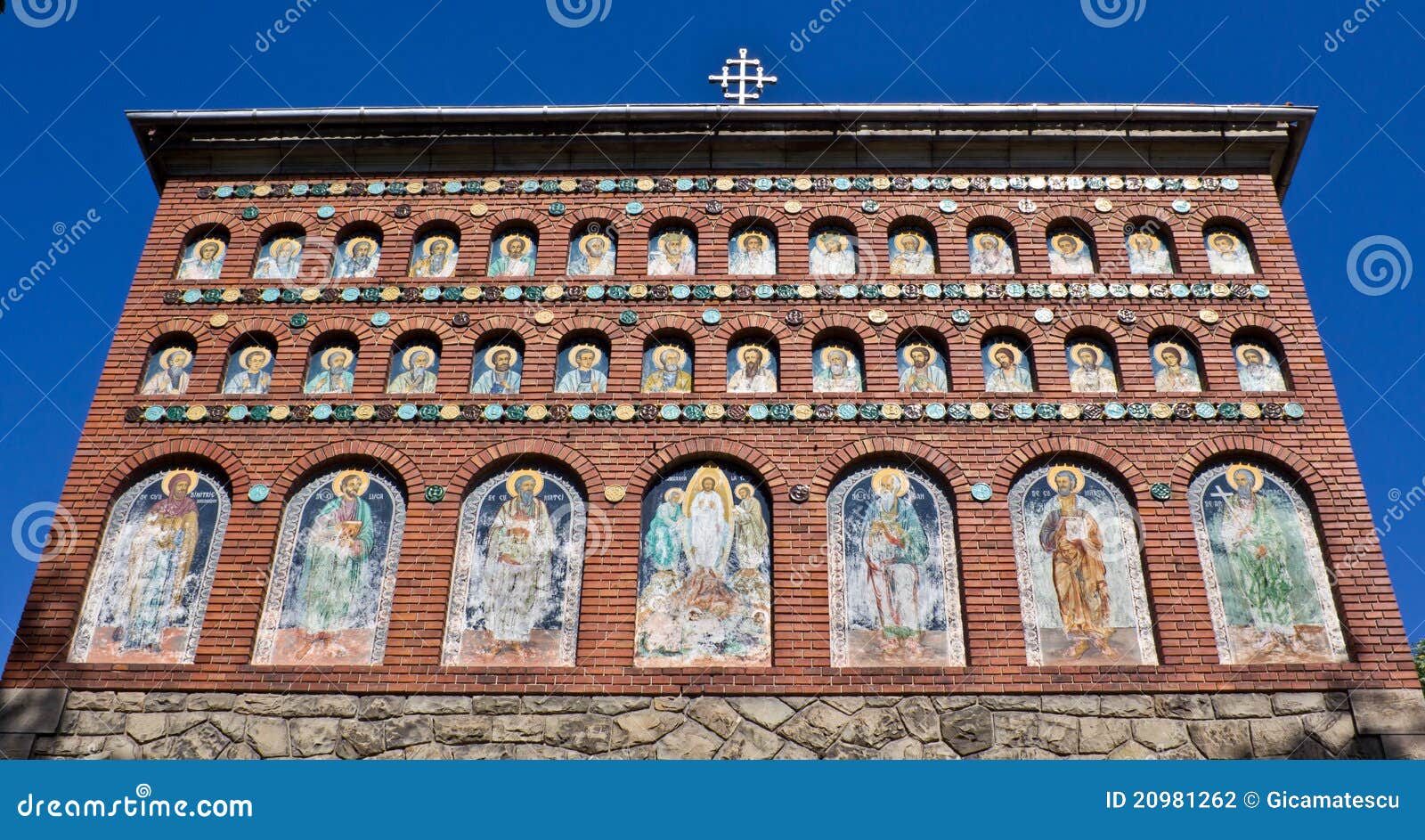 Church wall II stock photo. Image of iconostasis, saints - 20981262