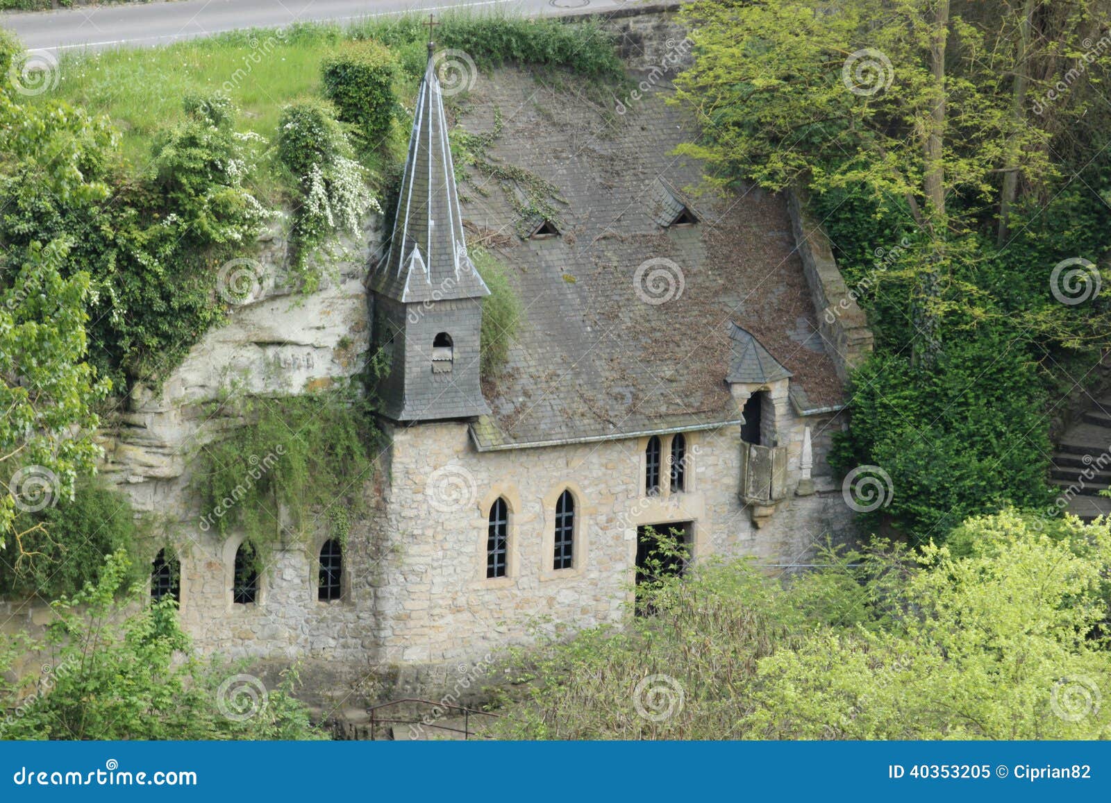 Church in the wall stock image. Image of faith, inside - 40353205