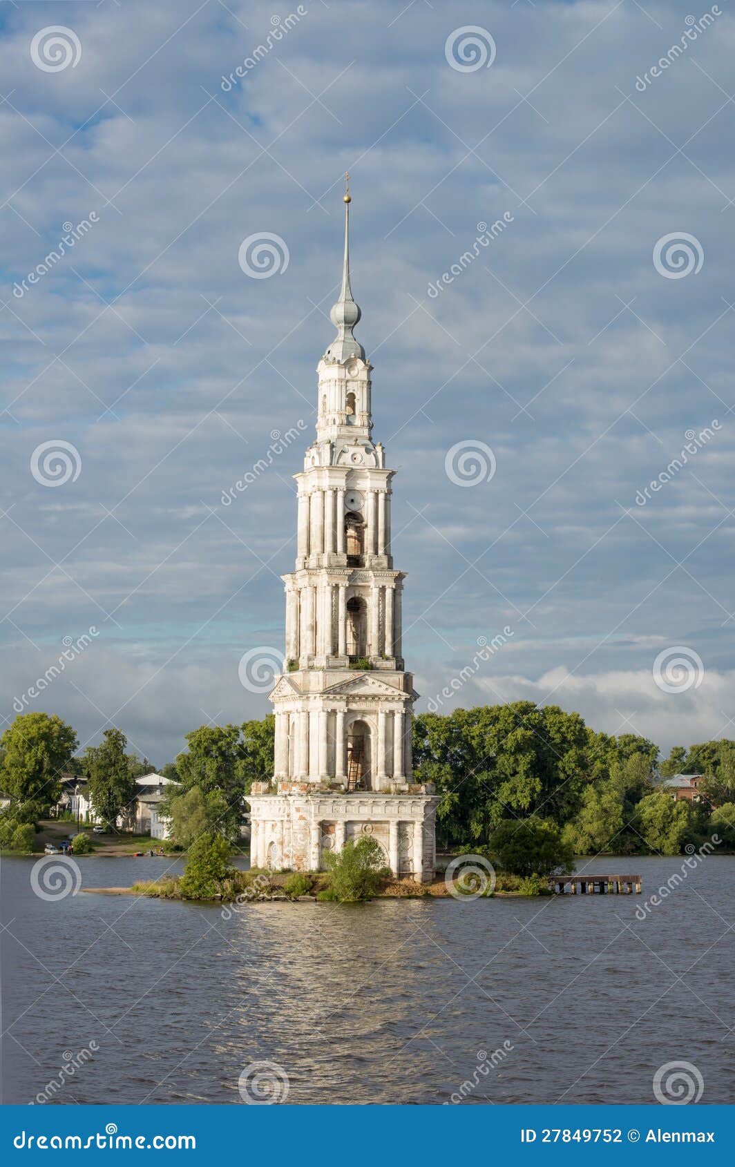 Church in water stock photo. Image of religious, orthodox - 27849752