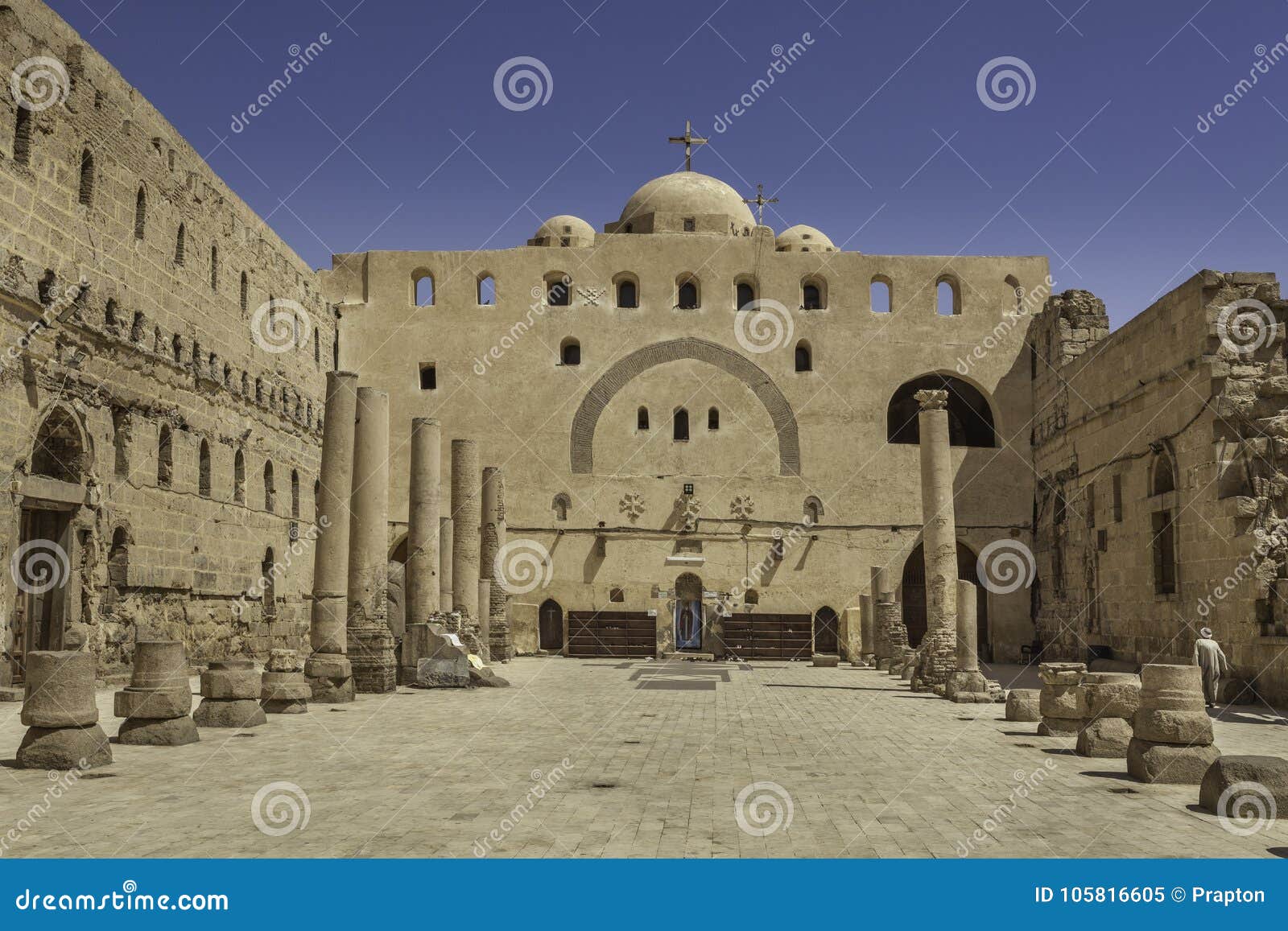 Church in White Monastery in Sohag, Egypt Stock Image - Image of high ...